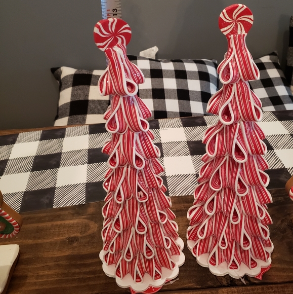 None | Holiday | Claydough Peppermint Ribbon Candy Tree Large | Poshmark